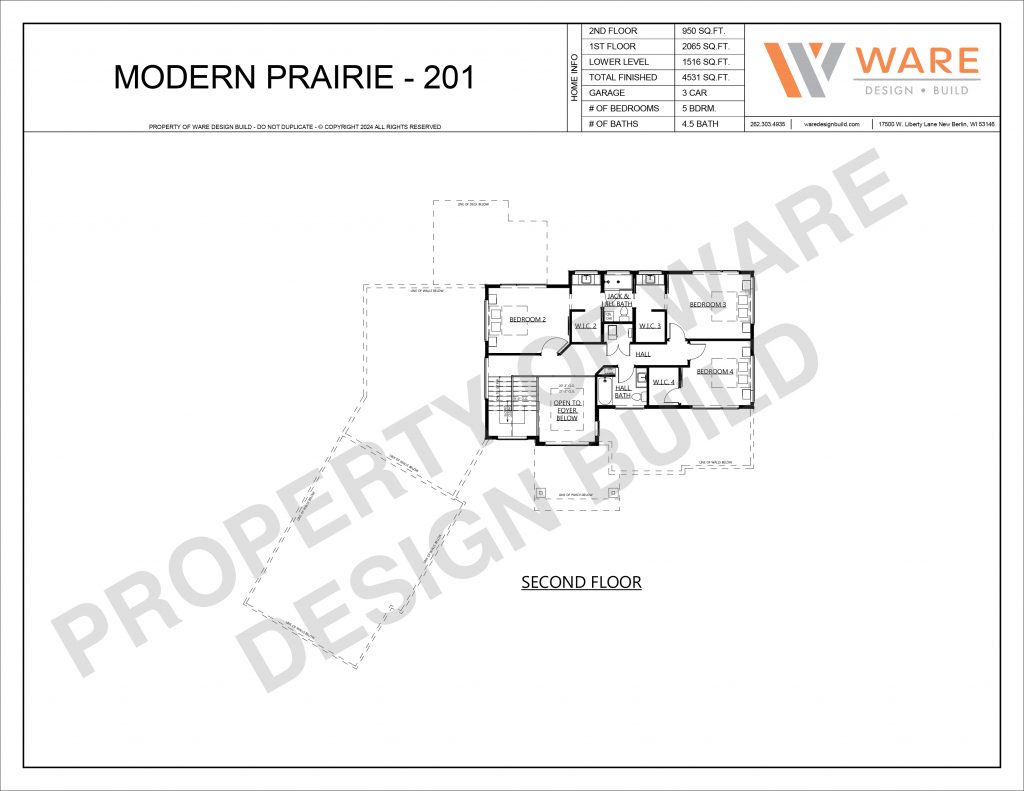 Modern Prairie 2 Story Plans 201 - Ware Design Build